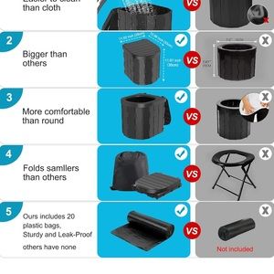 Wise Owl | Other | Woo Loo Portable Toilet For Camping Folding With Lid ...